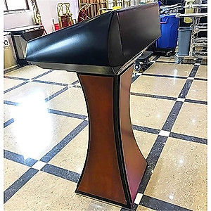 NEWNAN Wooden Speaking Lectern Wood Podium Host Podium Simple Modern Hotel Welcome Desk for Church and Schools