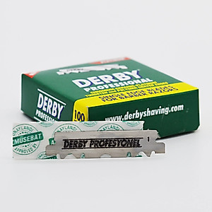 Derby, The Shave Factory Razor Blades Black, Silver (One Piece)