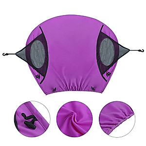 Universal Stroller Sun Cover UV Protection Baby Stroller Sun Shade Adjustable Buggy Sun Rain Shade Blackout Canopy Cover Pushchair Sunblock Cover for Travel Park Zoo(Cover only)