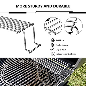 Unidanho 69866 Stainless Steel Warming Rack for Weber Weber Spirit E210 S210 E220 S220 with Up Front Controls (2013 - Newer)