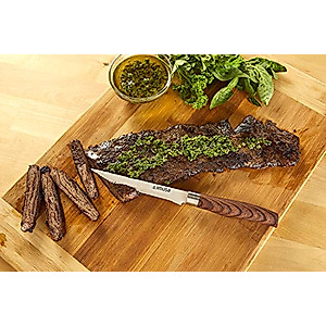 Imusa USA IMU-73056 4.5" Stainless Steel Steak Knife with Woodlook Handle