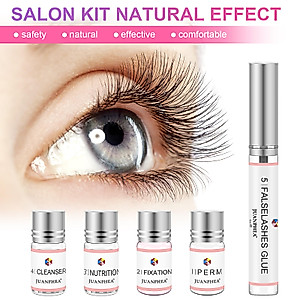 Lash Lift kit Eyelash Perm Kit,Professional Eyelash perming kit,Suitable for Salon at Home,Including Eye Shields,Pads and Accessories(Glue Upgraded Version)