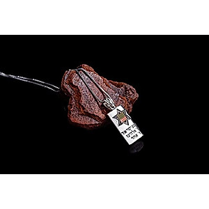 Nano Sim Old Bible Silver Mezuzah Pendant Small Star of David in the middle