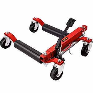 VEVOR Wheel Dolly, 1500 Lbs Capacity Car Dolly, 12'' Car Jack Dolly, Wheel Jacks for Cars, Vehicle Positioning Hydraulic Tire Jack, Heavy Duty Ball Bearings Skate for Vehicle Car Auto Repair Moving