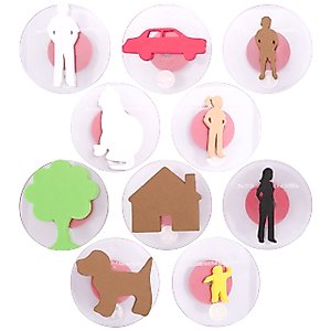 READY 2 LEARN Giant Stampers - Family Members - Set of 10 - Easy to Hold Foam Stamps for Kids - Arts and Crafts Stamps for Displays, Posters, Signs and DIY Projects