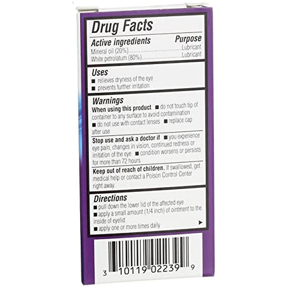 Bausch + Lomb Soothe Lubricant Eye Ointment Night Time Dry Eye Therapy, 0.13 Oz (4 Pack)