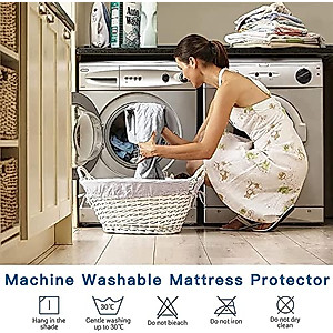 IMYOGI High Stretch Sofa Covers Sofa Cushion Covers, 1 2 3 4 Seaters L Shaped Couch Seat Slipcover, Furniture Protector Non Slip with Elastic Band for Living Room-Blue-4 Seater