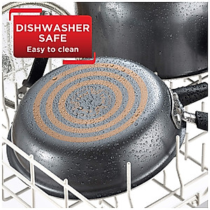 T-fal Signature Nonstick Fry Pan Set 8, 10.5 Inch Oven Safe 350F Cookware, Pots and Pans, Dishwasher Safe Black