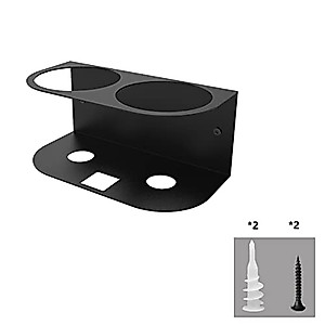 HQYing Steel Spray Bottle Holder, Storage Rack for Garage and Home, Craft Workspace Paint Bottle, Easy Install Wall Mount with Hardware (2 Bottles)