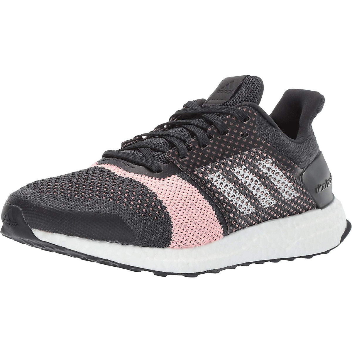 adidas Women's Ultraboost ST, Carbon/White/Grey, 5 M US