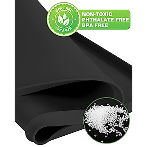 Under Sink Mat Waterproof 28"x22" Kitchen Cabinet Mat - Silicone Under Sink Liner Drip Tray with Drain Hole for The Kitchen, Bath, and Laundry Cabinets