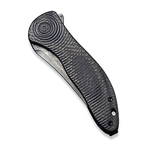 CIVIVI Pocket Folding Knife For EDC, 3.24" Damascus Tanto Blade, Jim O’Young Synergy 3 Liner Lock Knife C20075B-DS1