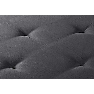 DHP Carson 6 Inch Thermobonded High Density Polyester Fill Futon Mattress, Grey