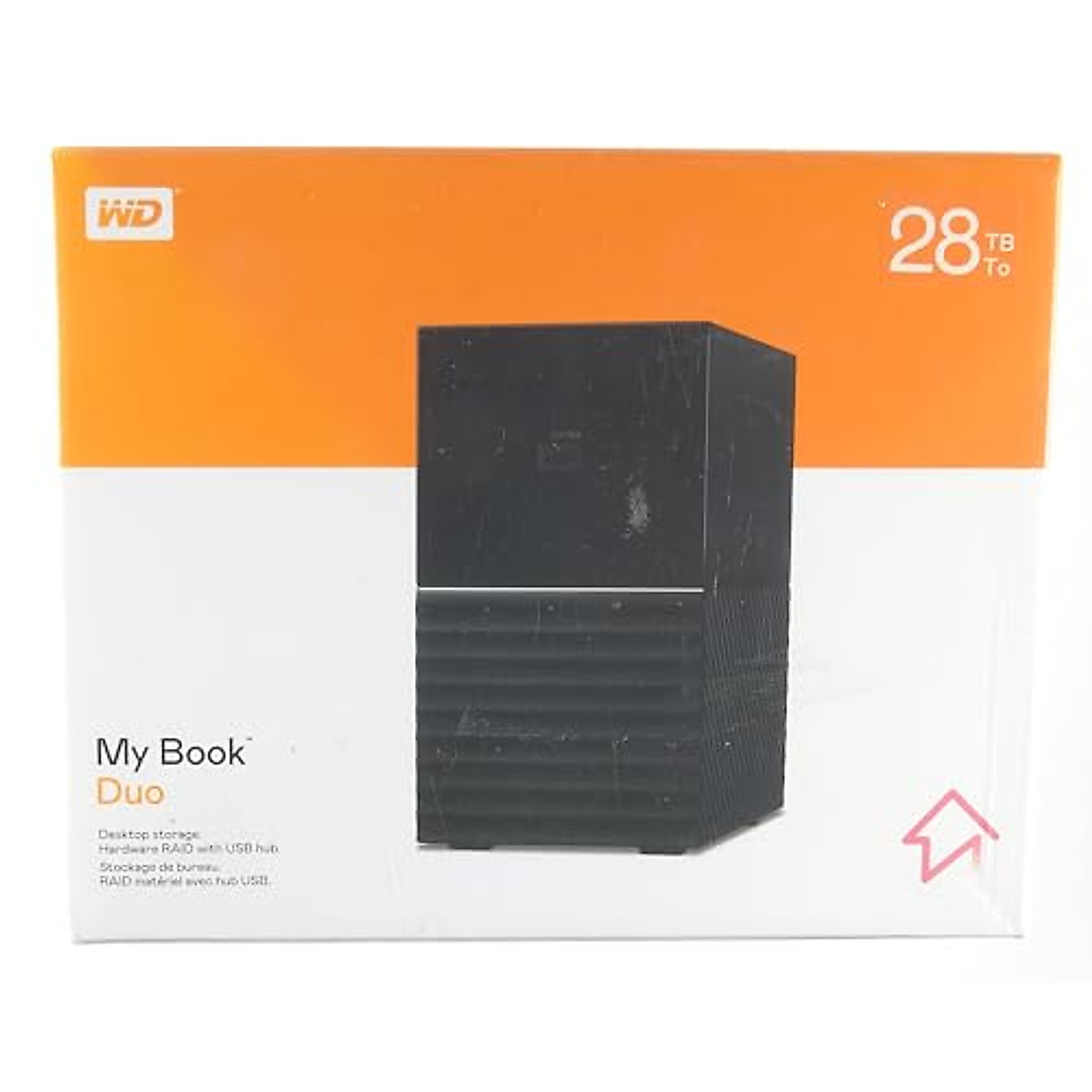 Western Digital 28 TB My Book Duo Desktop RAID USB 3.1 External Hard Drive and Auto Backup Software, Black