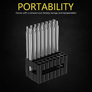 Renekton Security Power Bit Set, 1/4" Shank, 3" Length,Premium Cr-V Steel, 32 Piece