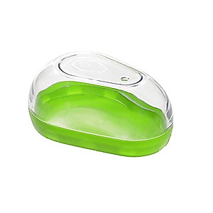 Prepworks by Progressive Avocado Keeper - Keep Your Avocados Fresh for Days, Snap-On Lid, Avocado Storage Container – Prevent Your Avocados From Going Bad, Pack of 1, Green/Clear