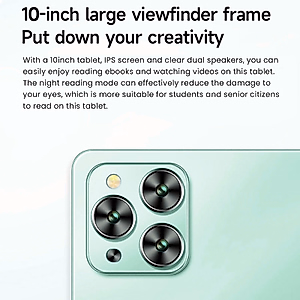 Pomya Tablet, 10 Inch 1960x1080 IPS HD Tablet for Android11, 6GB RAM 256GB ROM, Support 4G Network Calls, USB C 5G WiFi Octa Core Tablet, 7000mAh, 5MP 13MP Cameras