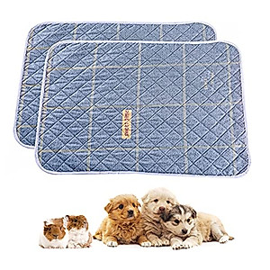 Tfwadmx Guinea Pig Cage Liners Washable Guinea Pig Pee Pads Waterproof Reusable Rabbit Bedding Mat Super Absorbent Pee Pad Anti-Slip Bottom Cage Accessories for Small Animals 
