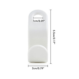 Bticx Clothes Hanger Connector Hooks,10 Pcs Mini Cascading Connect Hooks for Wardrobe Closet Storage Organzier Hook Linking - Space Saving Closet, White