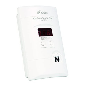 Kidde Carbon Monoxide Detector, Plug In Wall with 9-Volt Battery Backup, Digital LED Display