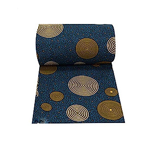 African Fabric 100% Polyester Ankara Print Fabric 6 Yards for Party Dress FP6227