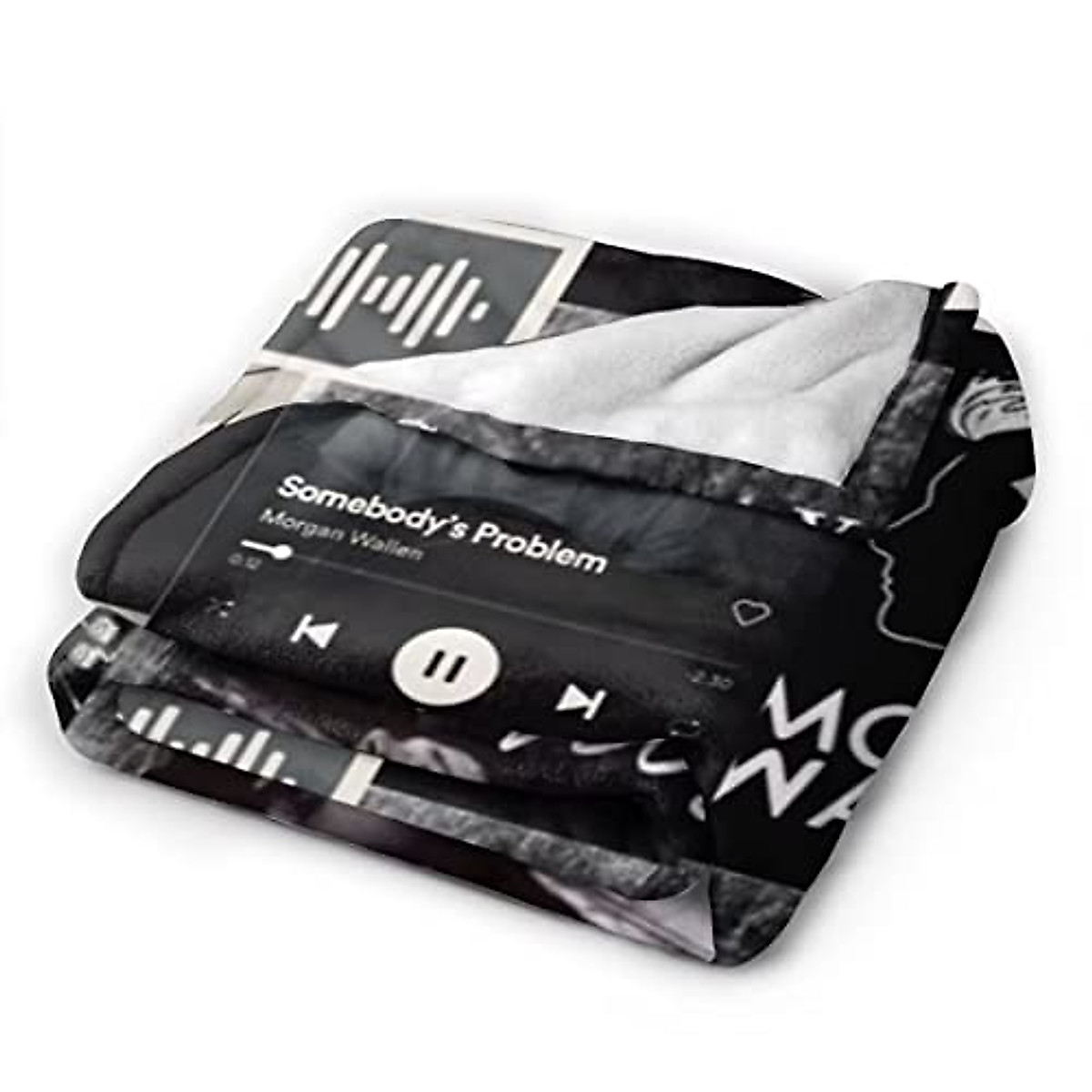 Music Album Cover 3D Print Blanket Morgan Wallen Throw Blanket Lightweight Cozy Flannel Blankets and Throws for Sofa Living Room Bed Pop Singer Fans 50x40 in