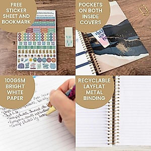 bloom daily planners 2024 Calendar Year Day Planner (January 2024 - December 2024) - 5.5” x 8.25” - Weekly/Monthly Agenda Organizer Book with Stickers & Bookmark - Golden Hour