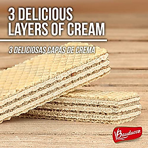 Bauducco Vanilla Wafers - Crispy Wafer Cookies With 3 Delicious, Indulgent, Decadent Layers of Vanilla Flavored Cream - Delicious Sweet Snack or Desert - 5.82oz (Pack of 1)