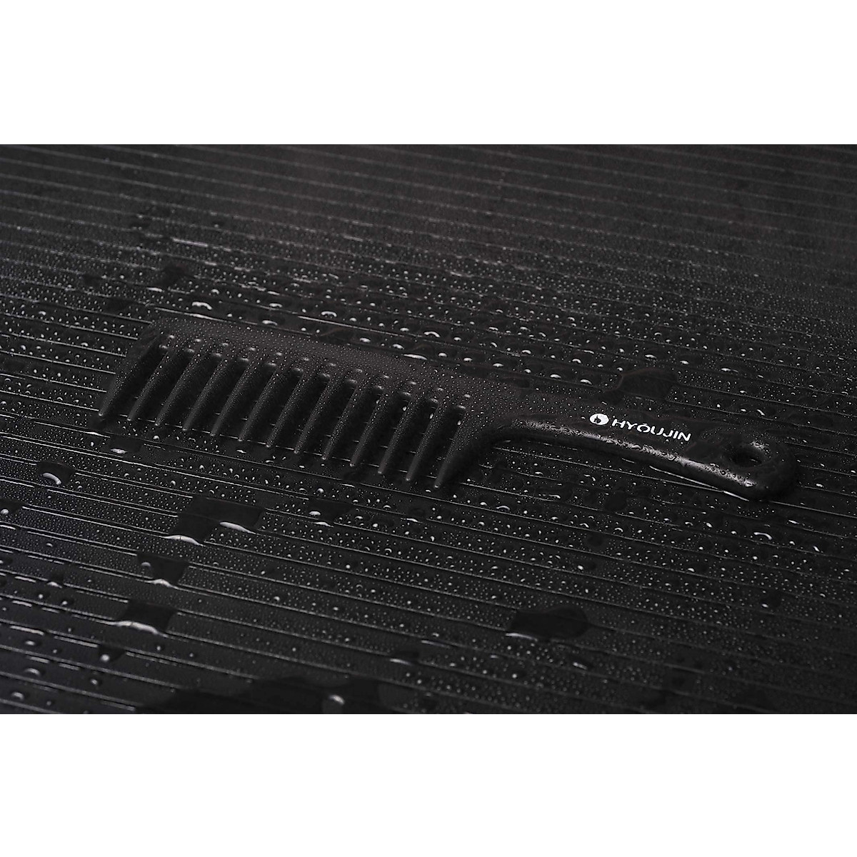HYOUJIN Black Large Wide Tooth Comb Detangler Detangling Paddle Brush, Care Handgrip Comb-Best Styling Comb for Curly,Wet,Long Hair