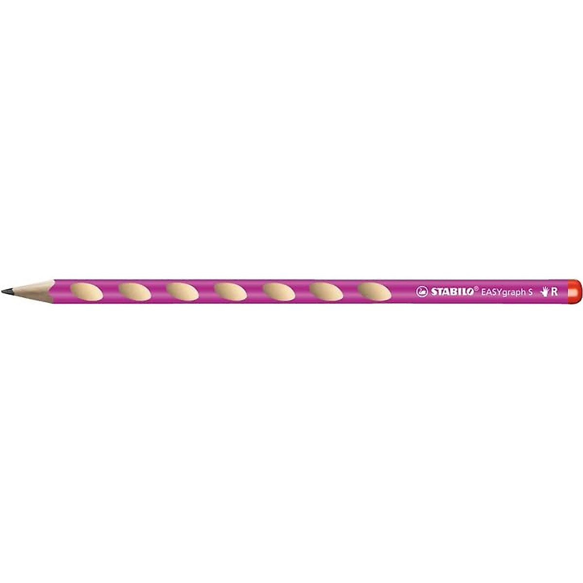 STABILO Handwriting Pencil EASYgraph S School Set - Right-Handed - Pencil x 2 + EASYsharpener + EASYeraser - pink