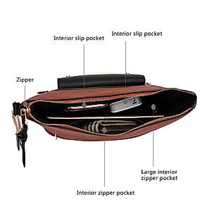 MKF Collection Crossbody Bag for Women, Shoulder Bag Lady Large Messenger Purse By Mia K