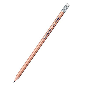 STAEDTLER 131N Unpainted Natural Wood Graphite Pencils, HB2 Woodcased Pencils, Lacquer-Free Round Barrel, Pack of 24