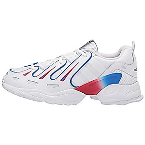 adidas Originals Men's EQT Gazelle Sneaker, White/White/Glory Blue, 4