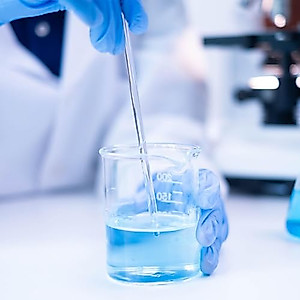 stonylab Glass Stirring Rods, 9.84 Inch Long Borosilicate Glass Rods Stirrers Sticks with Rounded Ends Solid Glass Stick for Lab Kitchen Science, 8-Pack