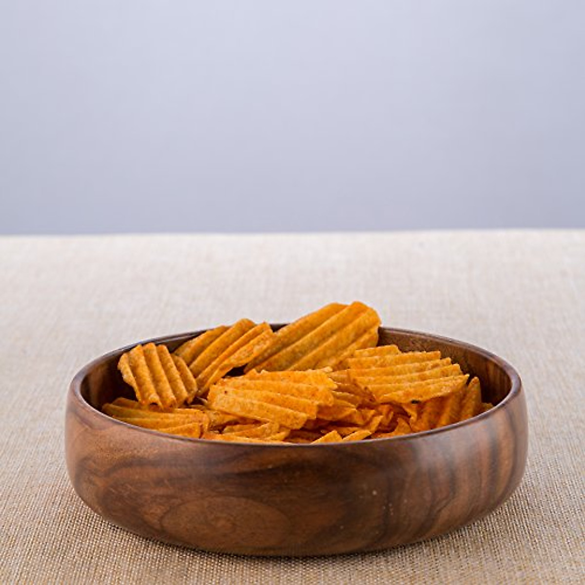 Rusticity® Wood Serving Bowl - Medium | Handmade | (7.9 inch)