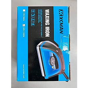 XCMAN Ski Snowboard Waxing Iron 120V 800W with Dimpled Base Plate and Good Thermosta High Temperature Control Accuracy