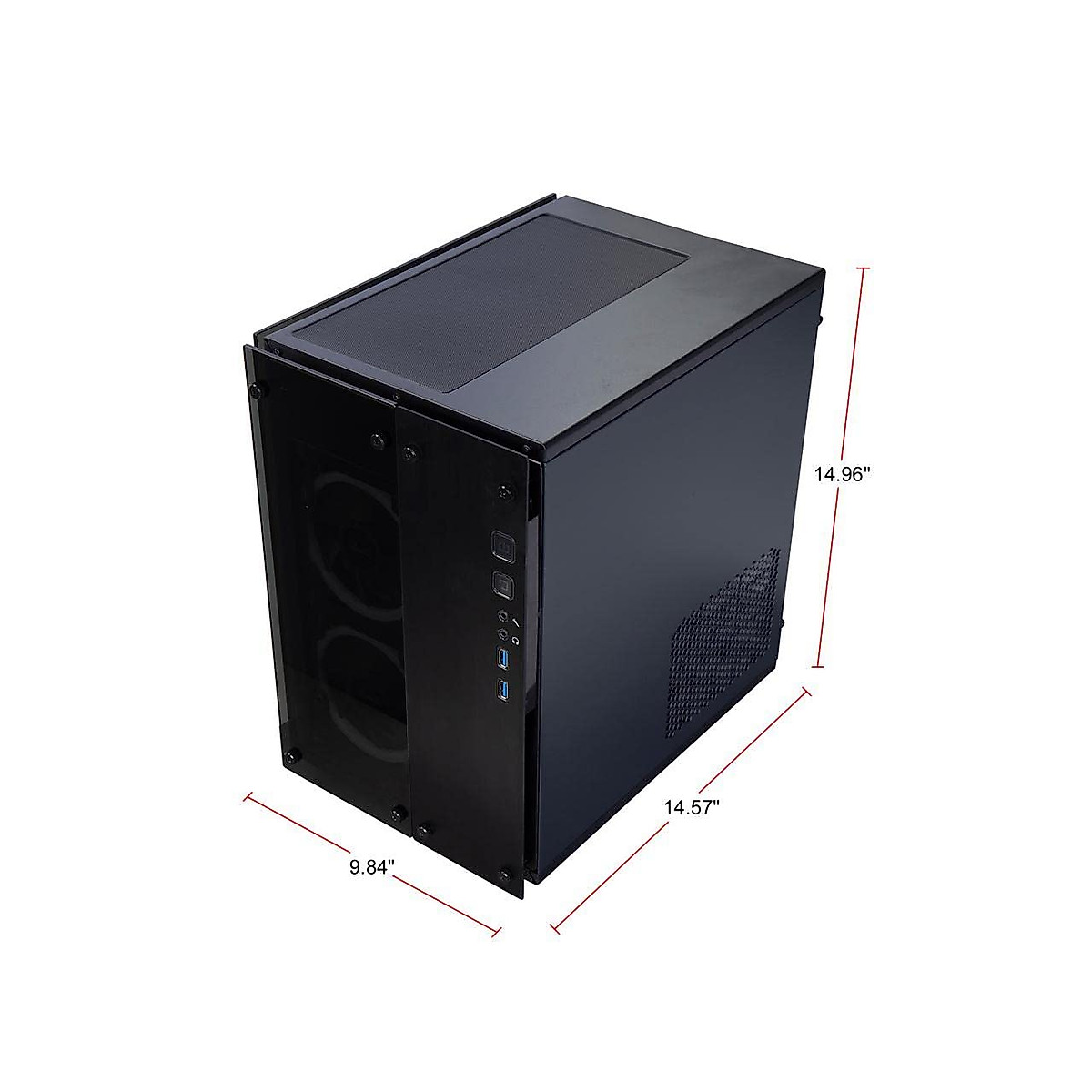 Rosewill CULLINAN PX RGB-ST ATX Mid-Tower Gaming PC Computer Case, Supports 240 & 280mm Liquid Coolers, 4 Dual-Ring Remote-Controlled 120mm RGB LED Fans & 80mm Rear Fan, Tempered Glass