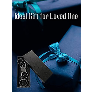 DAYGOS Key Chain Quick Release Key Ring, Heavy Duty Car Keychain Holder Clip with Easy Detachable Valet Key Ring for Men and Women