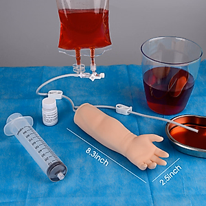 Ultrassist Pediatric IV Simulation Arm Kit, Pediatric IV and Phlebotomy Practice Kit for IV Training, Venipuncture Skills, Injection Practice, Clinical Nursing Training
