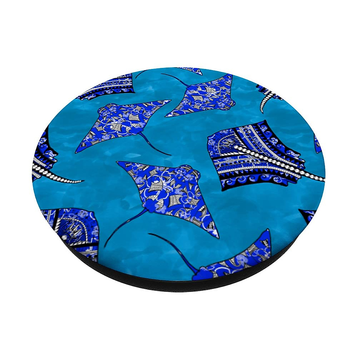 Ocean Blue Tribal Stingrays PopSockets Swappable PopGrip