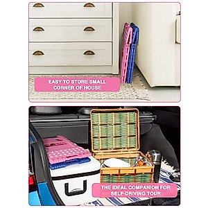 Folding Step Stool 9" and 13", Durable Kids Step Stool for Kids and Adults, Pink 2 Pack