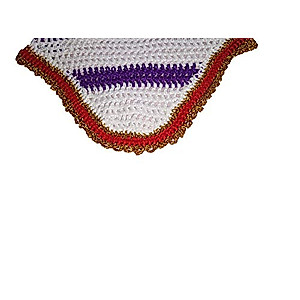 Avani Creations Ad Horse Ear Net Crochet Fly Veil Equestrian Fly Bonnet/Veil/mask Standard Size