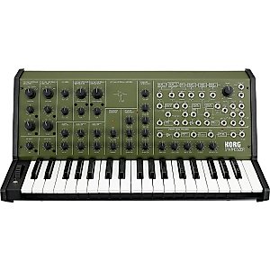 Korg MS-20 FS Monophonic Analog Synthesizer, 2 Oscillators, 37 Mini-Keys, Green