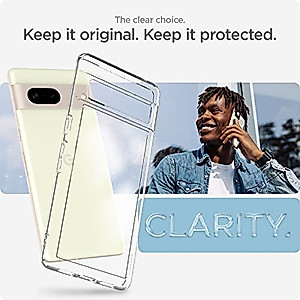 Spigen Ultra Hybrid [Anti-Yellowing Technology] Designed for Pixel 7 Case (2022) - Crystal Clear
