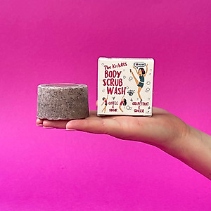 Morava Exfoliating Body Scrub Bar - Natural Coffee & Sugar Body Scrub for Smooth, Nourished & Glowing Skin, Vegan, Cruelty free Sugar scrub for body(Grapefruit and Ginger, 3.17 oz)