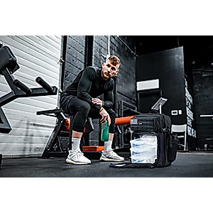 LHI Cooler Insulated Backpack 45L Portable Soft Cooler Bag with Cup Holders for Men and Women to Beach Camping Picnic Travel Hiking - Black