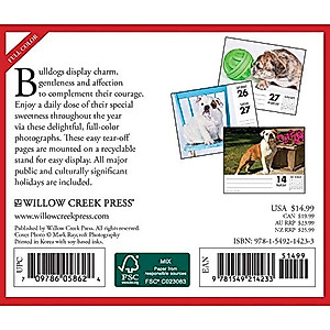 Just Bulldogs 2021 Box Calendar (Dog Breed Calendar)