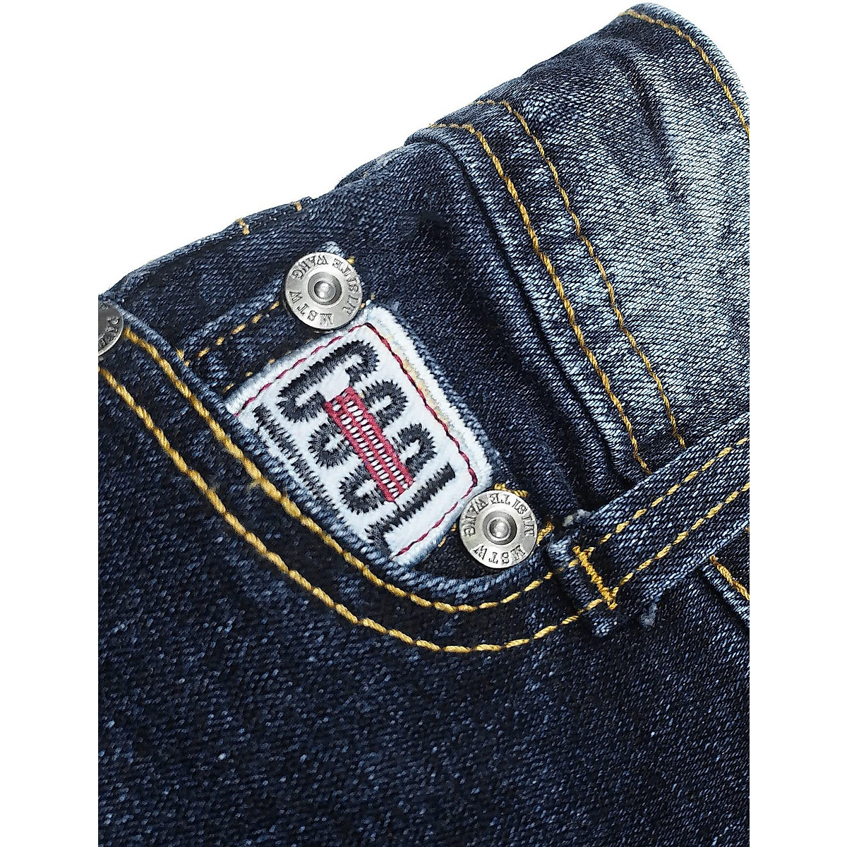 KIDSCOOL SPACE Baby Girl Boy Jeans,Little Kid Elastic Band Inside Ripped,Embroidered Decor Denim Pants,Black,12-18 Months