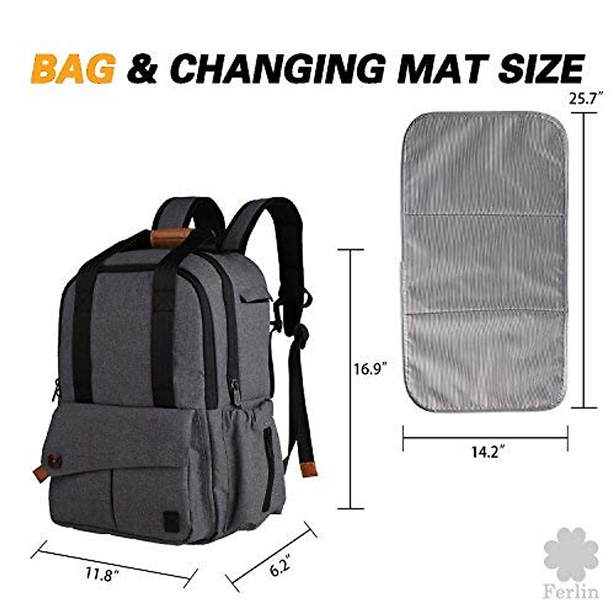 Ferlin Backpack Diaper Bag