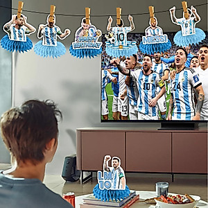 Soccer Birthday Decorations Honeycomb Centerpieces, Soccer Birthday Party Decorations Football Star Party Decorations, Soccer Themed Birthday Party Supplies Soccer Party Decorations for Kids
